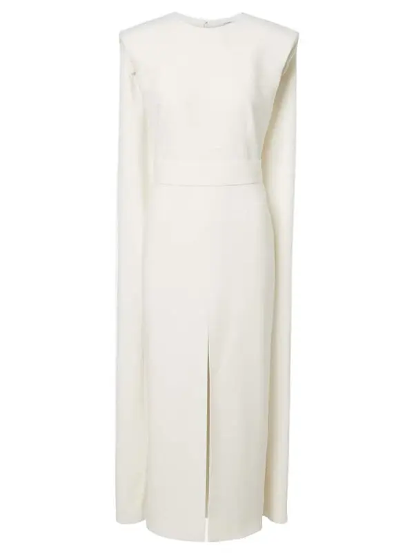 Givenchy Caped Cocktail Dress - White