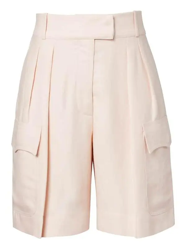 Loro Piana Linen Bermuda Shorts - Pink