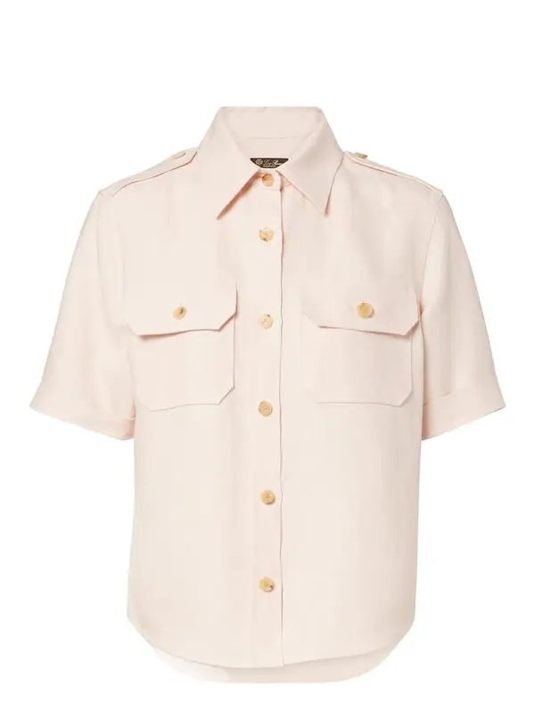 Loro Piana Annalisa Linen Shirt - Pink