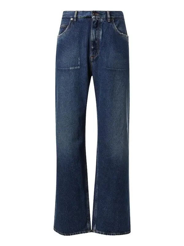 Dolce & Gabbana Low-rise Wide-leg Jeans - Blue