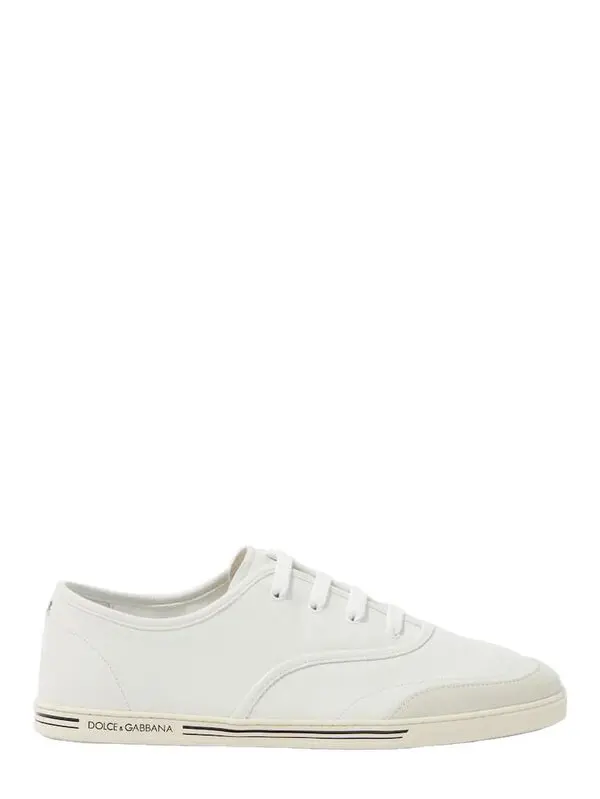 Dolce & Gabbana Saint Tropez Leather Sneakers - White