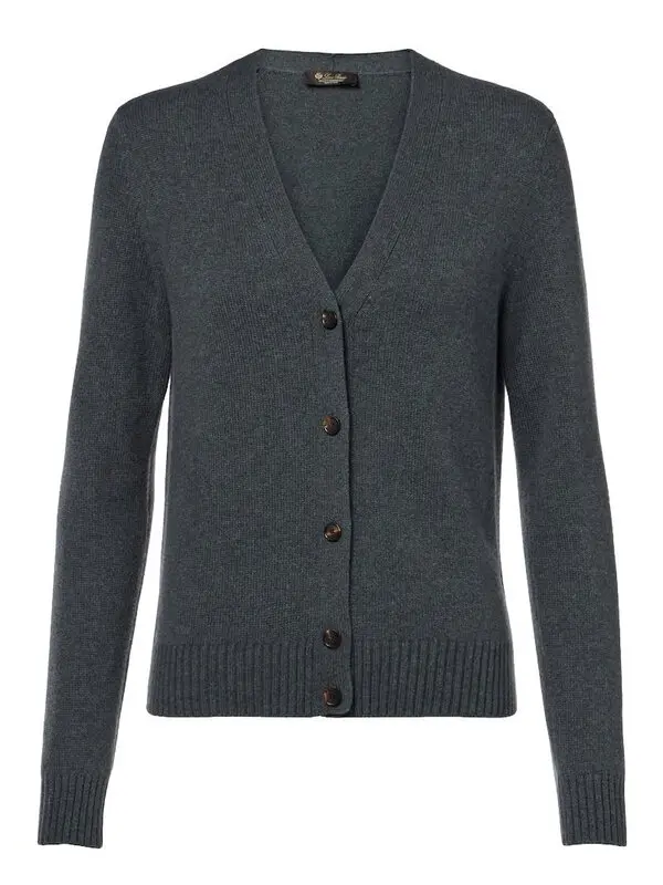 Loro Piana Parksville Cashmere Cardigan - Grey