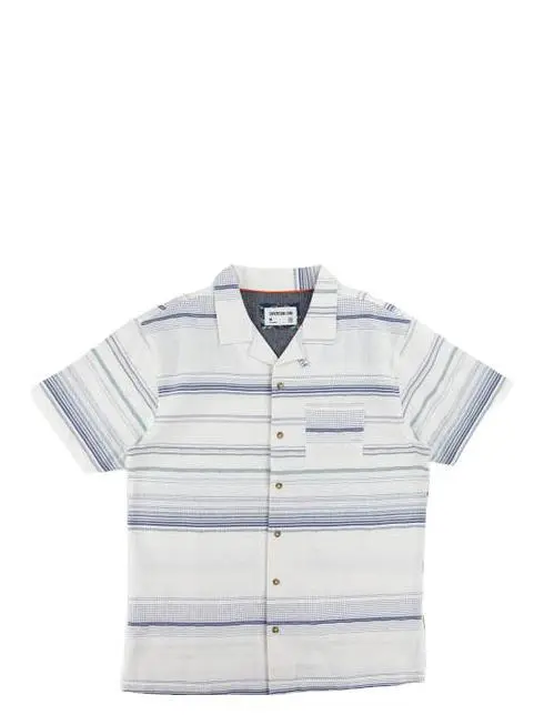 Sovereign Code Tour Shirt - White Horizontal Stripe