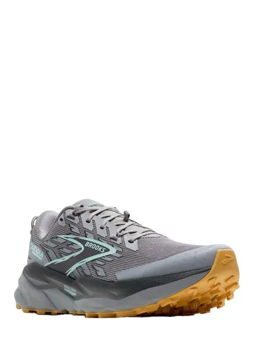 Brooks Cascadia 19 Trail Running Shoe - Alloy/ebony/orange
