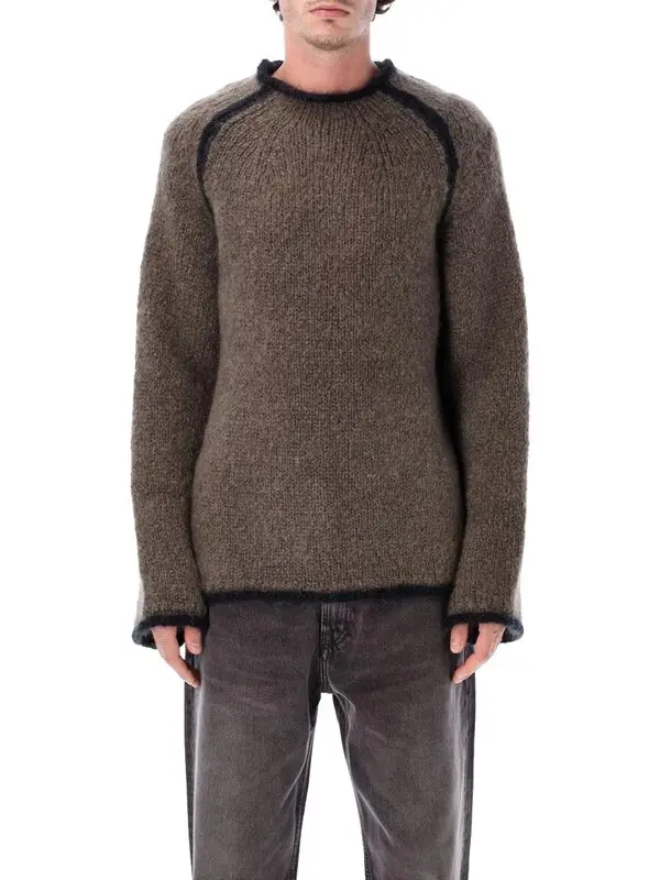 Our Legacy Mohair Blend Roundneck Sweater - Steel
