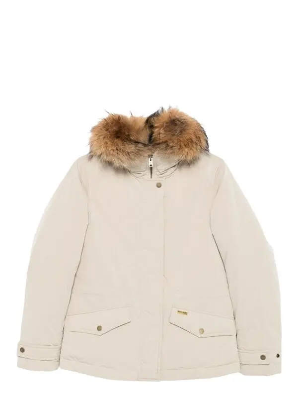 Woolrich Short Down Jacket - Beige