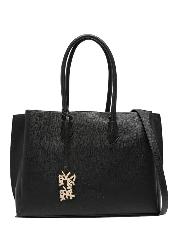 SECRET PON-PON Leather Shoulder Bag - Black