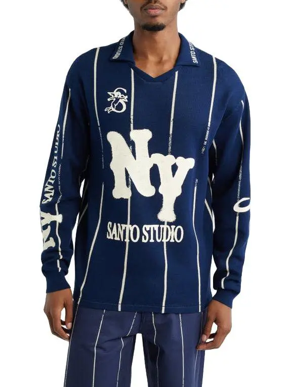 SANTO STUDIO X Cody Bellinger Ny Knit Jersey - Navy