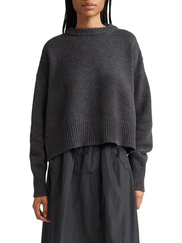 NACKIYE Avalanche Merino Wool & Cashmere Sweater - Anthracite