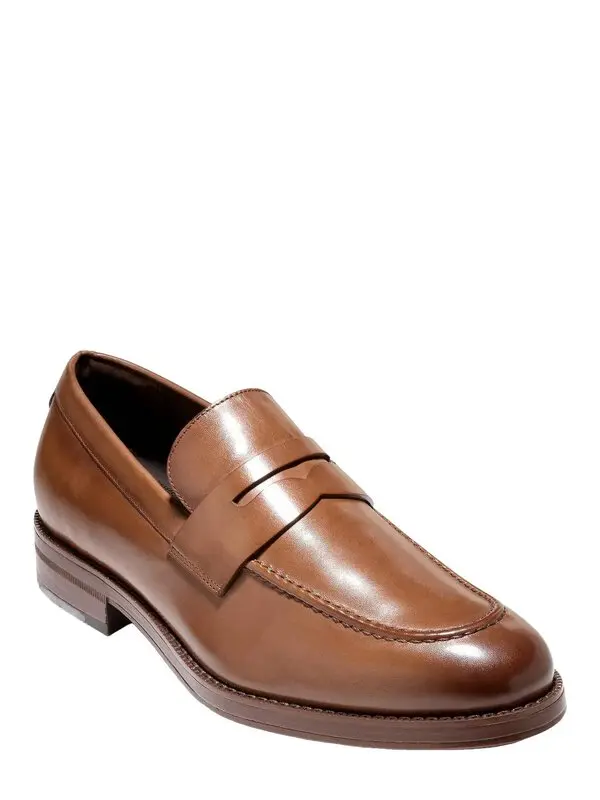 Cole Haan Ledley Grand Penny Loafer - British Tan/dark Natural