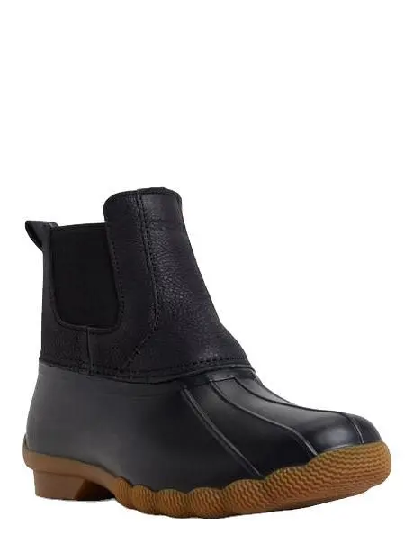 Sperry Saltwater Waterproof Duck Chelsea Boot - Black