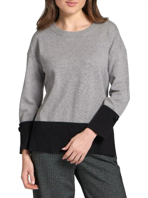 APNY Colorblock Sweater - Grey/black