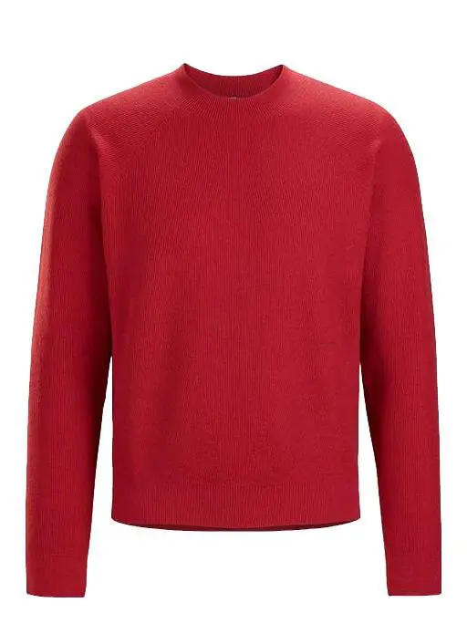 Veilance Crewneck Wool Blend Long Sleeve Sweater - Carmine