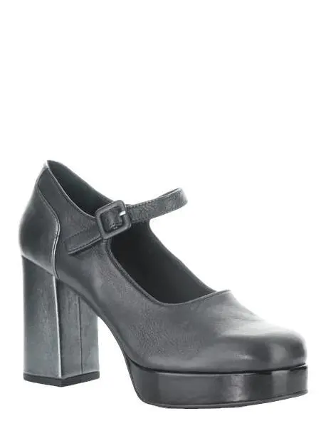 Fly London Eril Platform Pump - Black/graphite