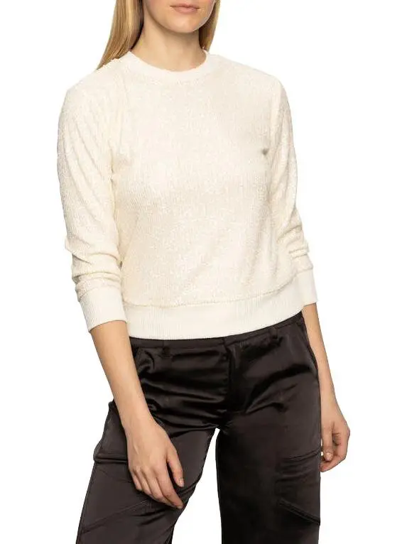 Sanctuary Sparkle Knit Top - Chalk