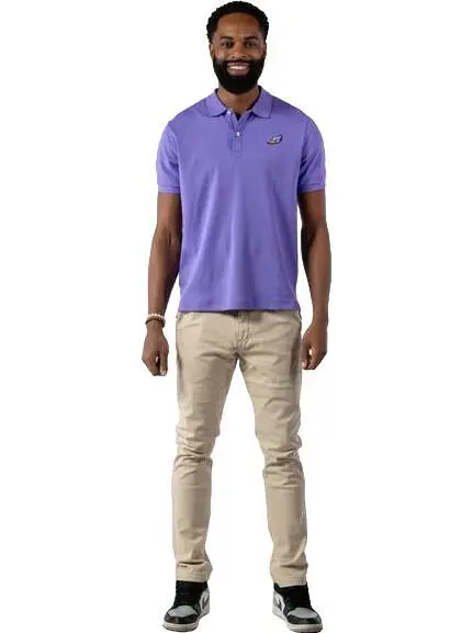 WOODPECKER Pima Cotton Polo Shirt - Violet