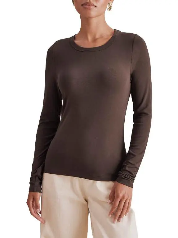 Splendid Long Sleeve Layering T-shirt - Java