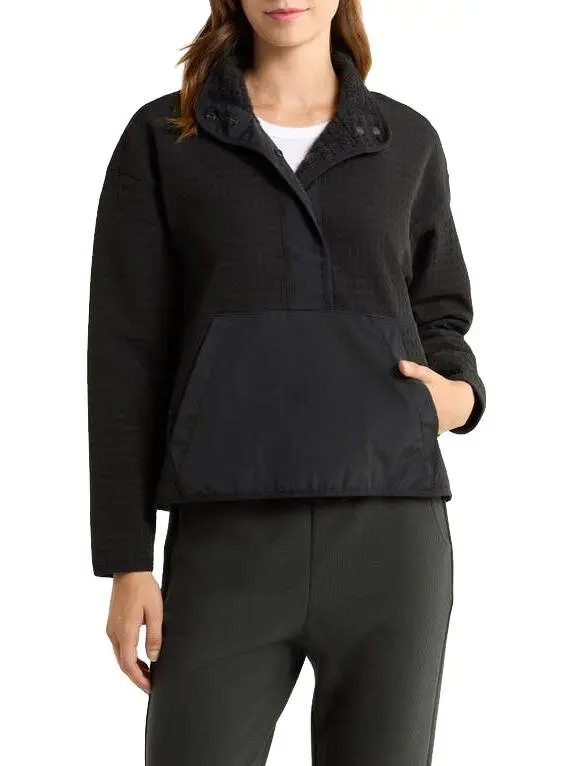 FREE FLY Gridback Fleece Lined Pullover - Black