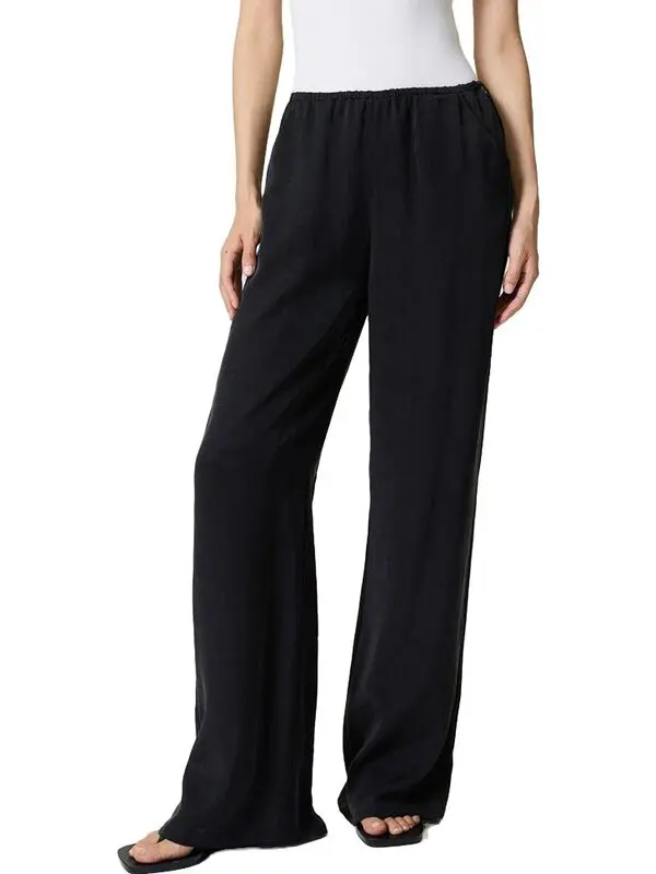 NOCTURNE Relaxed Fluid Pants - Black