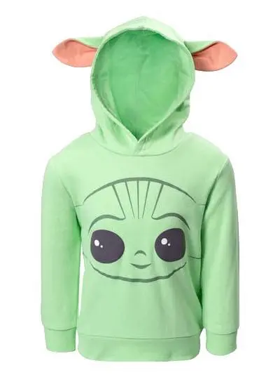 STAR WARS Baby Yoda Cosplay Pullover Hoodie - Green