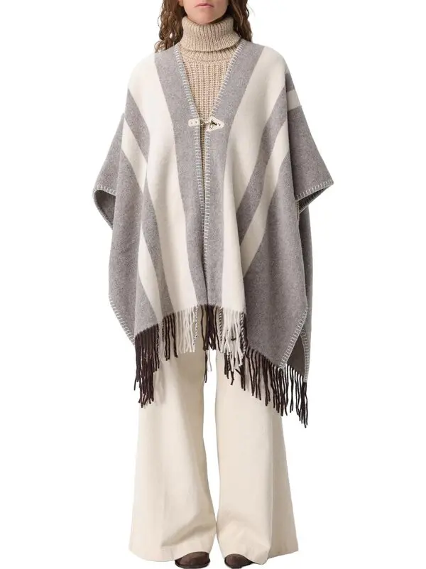FAY Striped Cape - Multicolor