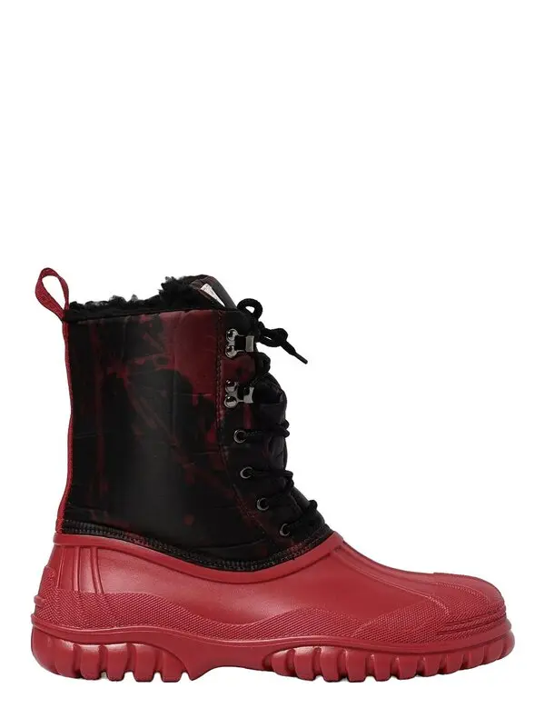 Gcds Lace-up Boots - Red