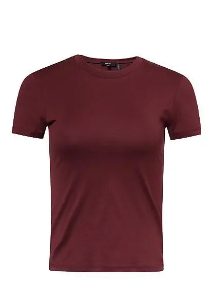 Theory Pima-cotton Jersey T-shirt - Grenache