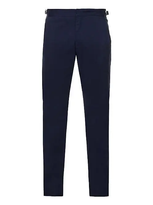 Orlebar Brown Regular-fit Straight-leg Stretch-cotton Trousers - Dark Navy