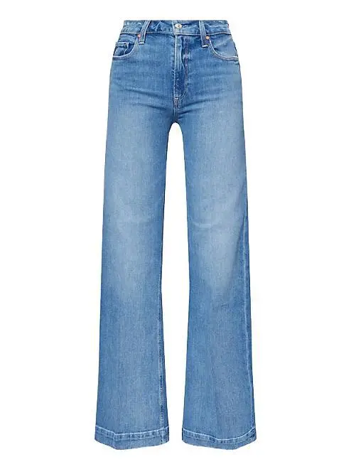 Paige Leenah Wide-leg Denim Jeans - Poet