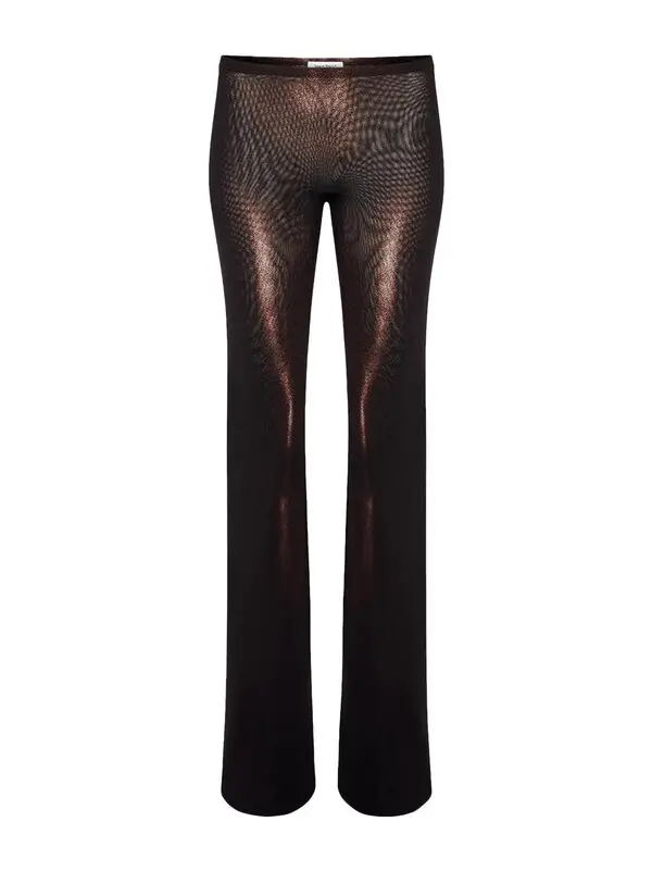 Jean Paul Gaultier Mesh Straight Trouser - Black