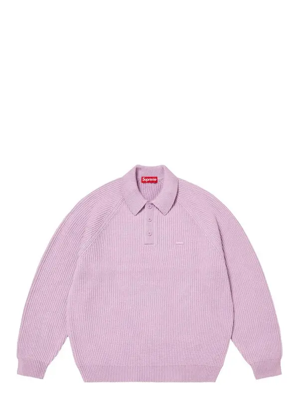 Supreme Small Box Polo Sweater - Purple