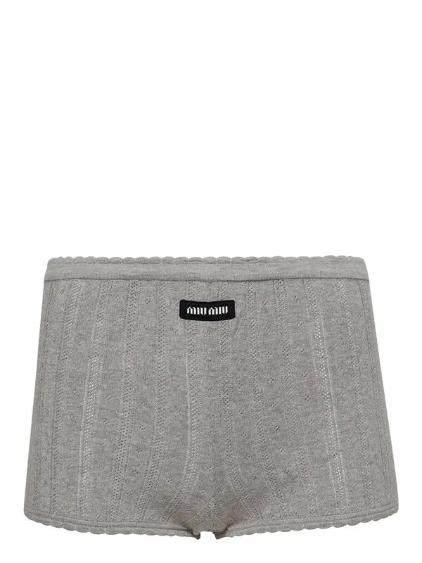 Miu Miu Mini Shorts - Grey