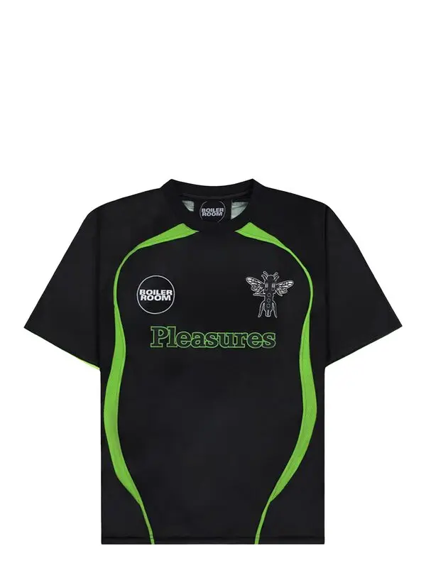 PLEASURES Aqua Soccer Jersey - Black