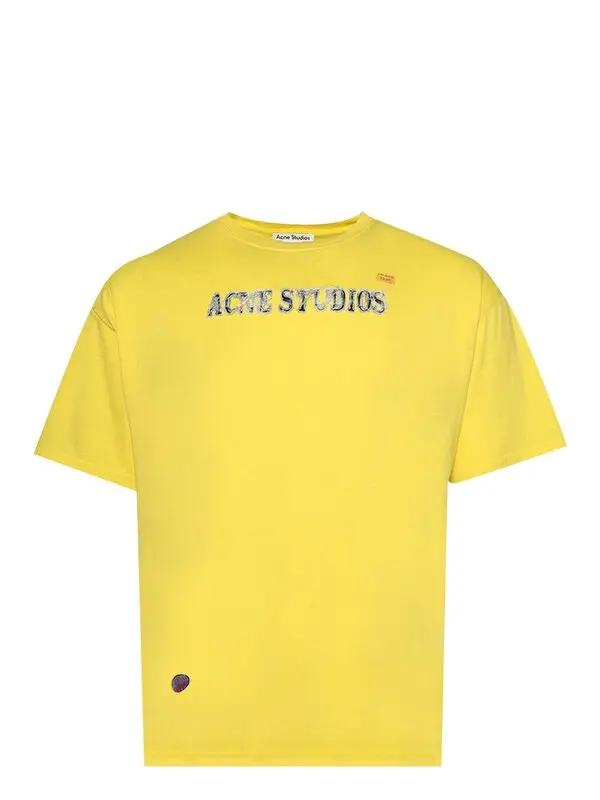Acne Studios Logo T-shirt - Yellow