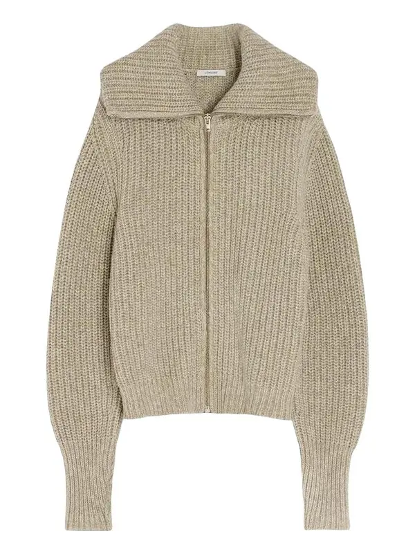 LEMAIRE Zipped Cardigan - Tan
