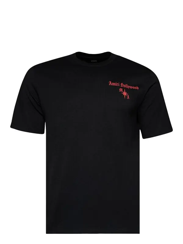 Amiri Hollywood Gothic Tee - Black