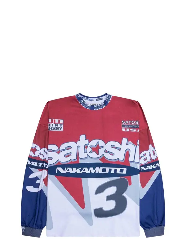 SATOSHI NAKAMOTO Speedway Long-sleeve - Red