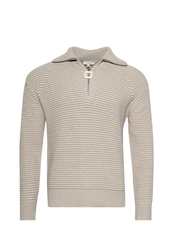 JW Anderson Half Zip Jumper - Tan
