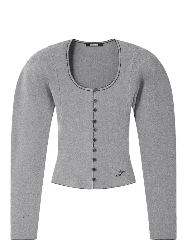 Jacquemus The Sera Cardigan - Grey