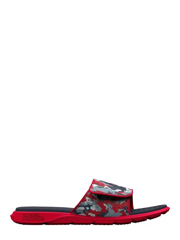 Under Armour Ignite 7 Graphic Strap Slides - Red