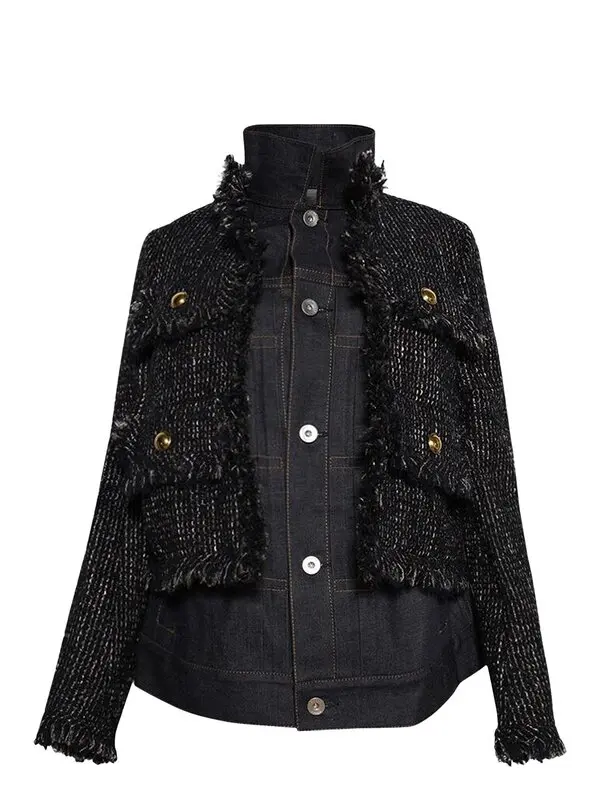 Sacai Tweed Jacket - Blue
