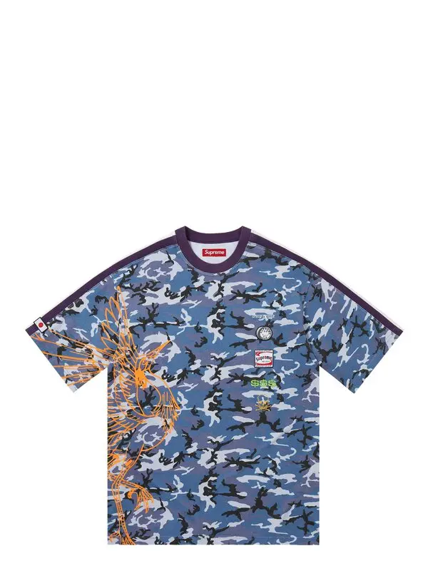 Supreme Crane Camo Short-sleeve Top - Blue