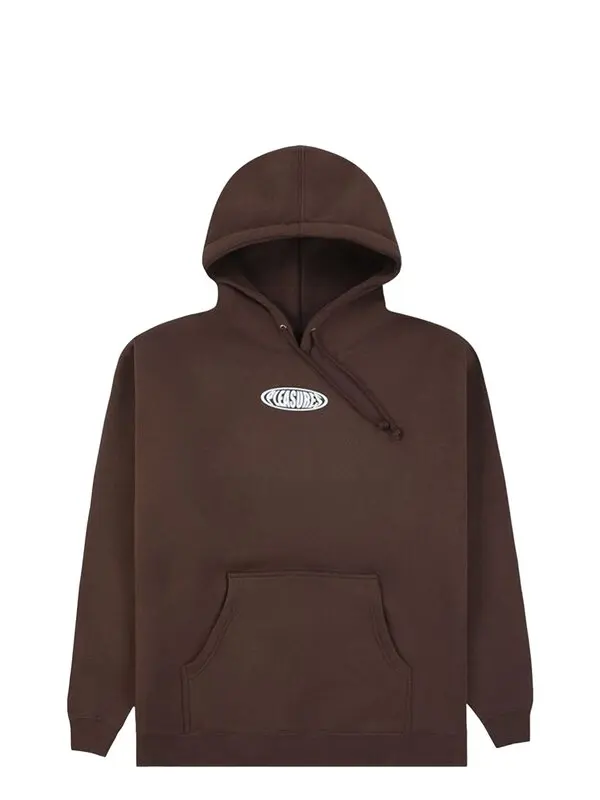 PLEASURES Overview Hooded Sweatshirt - Brown
