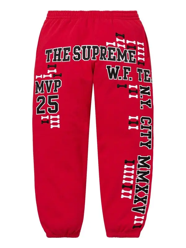 Supreme League Champs Sweatpant - Red