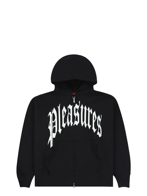 PLEASURES Twitch Zip Hoodie - Black