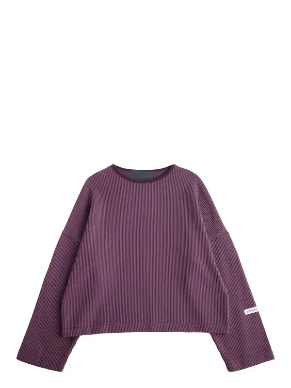 JUNGLES Boxy Knit Sweater - Purple