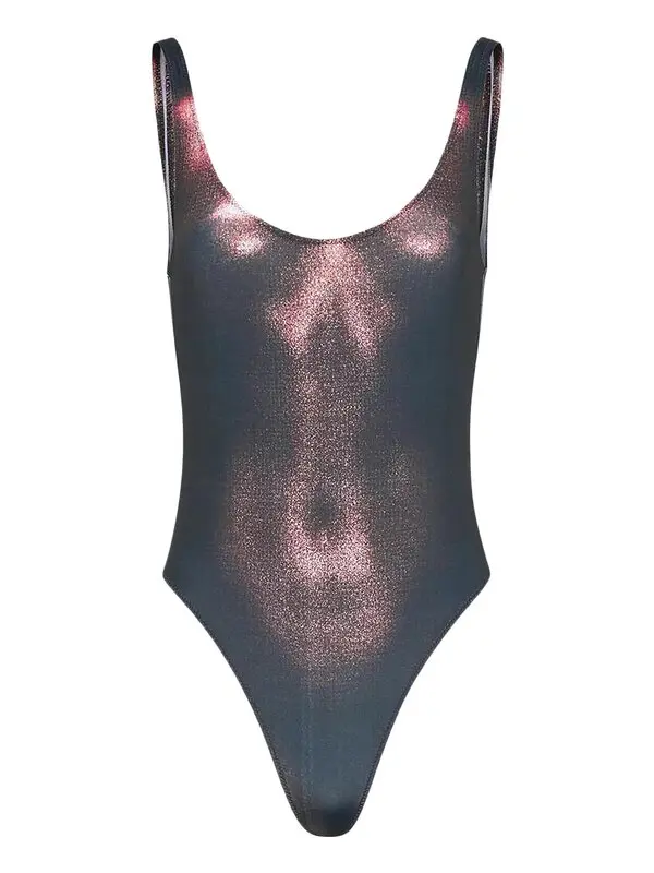 Jean Paul Gaultier Printed Body Dust Swimsuit - Black