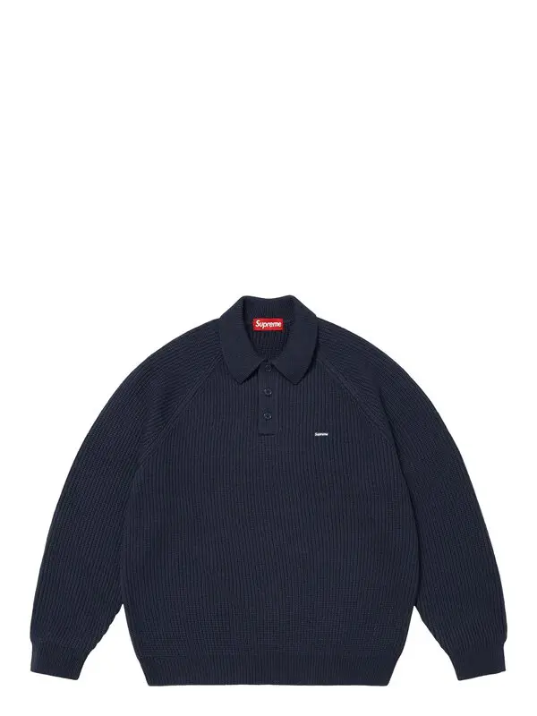 Supreme Small Box Polo Sweater - Blue