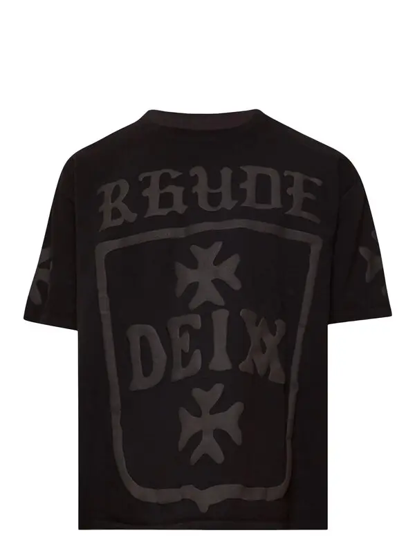 Rhude Deix Shield Oversized Tee - Black