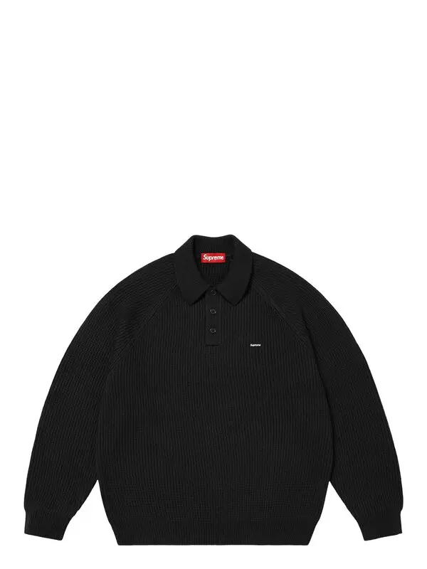 Supreme Small Box Polo Sweater - Black